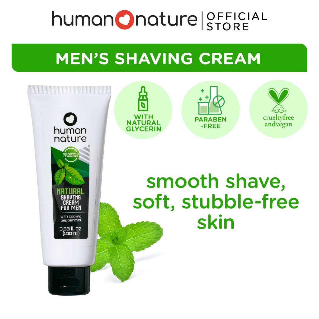 Human Nature Shaving Cream for Men 100ml (No Harmful Chemicals ...