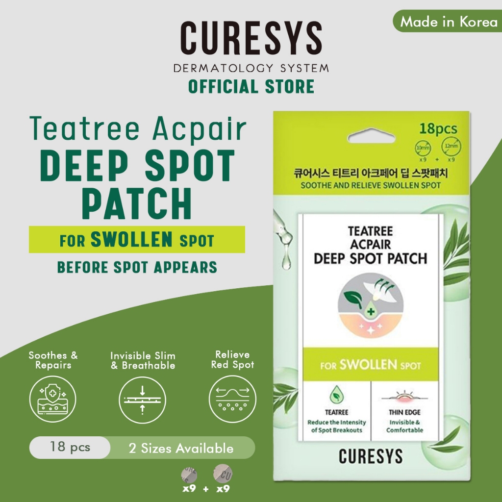 [BEFORE SPOT APPEARS] Curesys Tea Tree Acpair Pimple Patch | Shopee ...