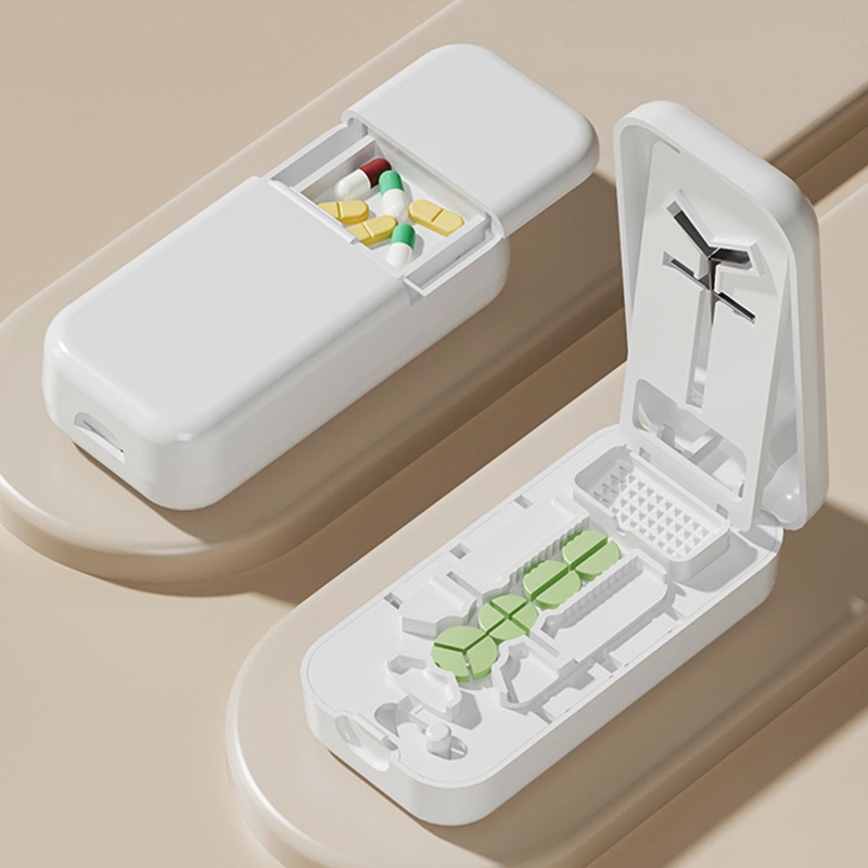 1/2, 1/3, 1/4 Medicine Cutter Box Dispenser Medicine Box Pill Box ...