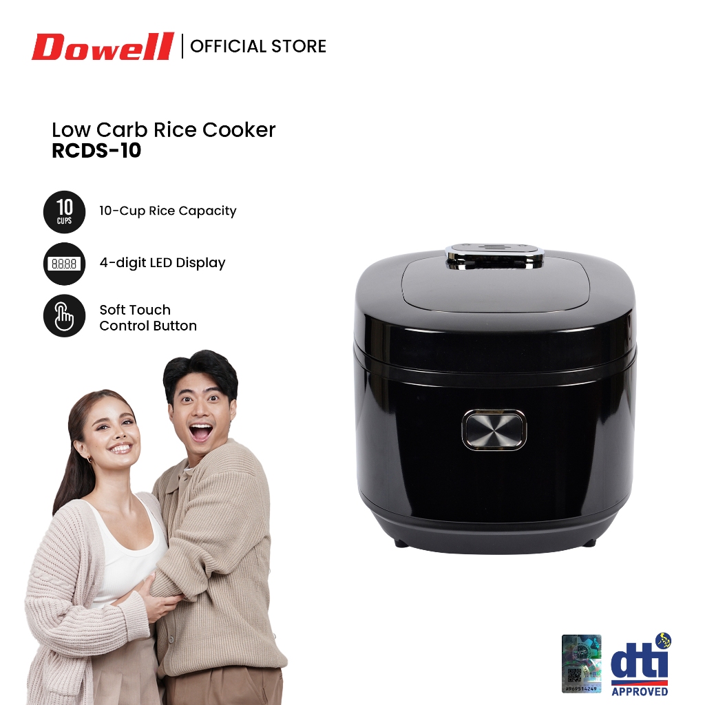 Dowell 10 Cups Low Carb Rice Cooker RCDS-10 | Shopee Philippines