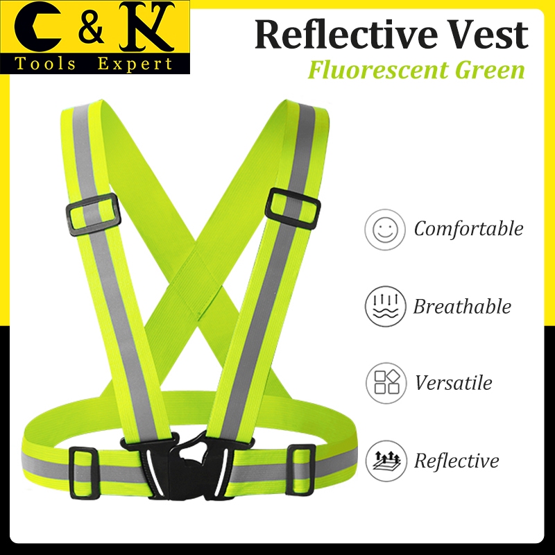C&K Reflectorized vest Reflective Security Safety Vest High Light ...