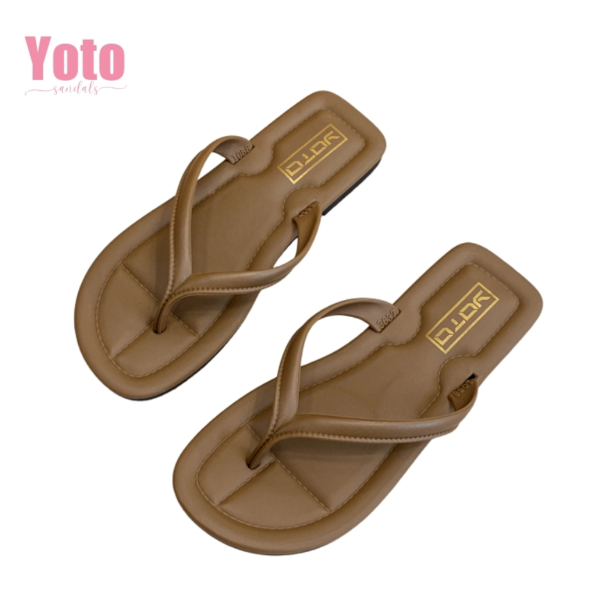 YOTO New Flat Slippers Casual Fashion Thong Slippers Made Flip Flops ...