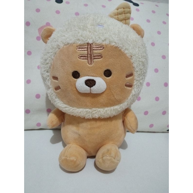 MINISO MINI FAMILY VALENTINE SERIES ICE CREAM SITTING TIGER PLUSH TOY ...