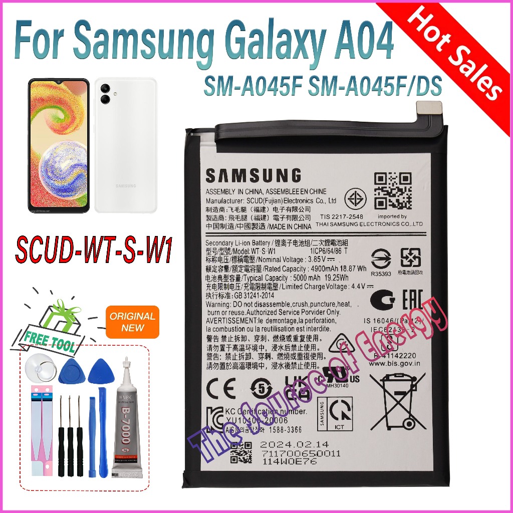 SCUD-WT-S-W1 5000mAh Battery For Samsung Galaxy A04 SM-A045F SM-A045F ...