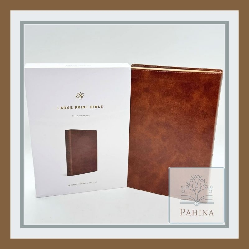 ESV Large Print Bible TruTone®, Deep Brown (Soft Bound LeatherLike ...
