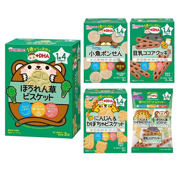 Wakodo Snacks + DHA for kid [From 1 year 4 months old] 【Direct from ...