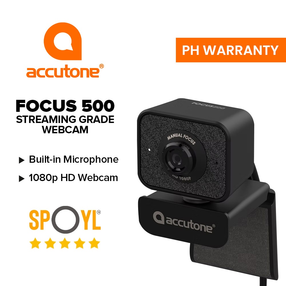Accutone Focus 500 Webcam - Spoyl Store | Shopee Philippines