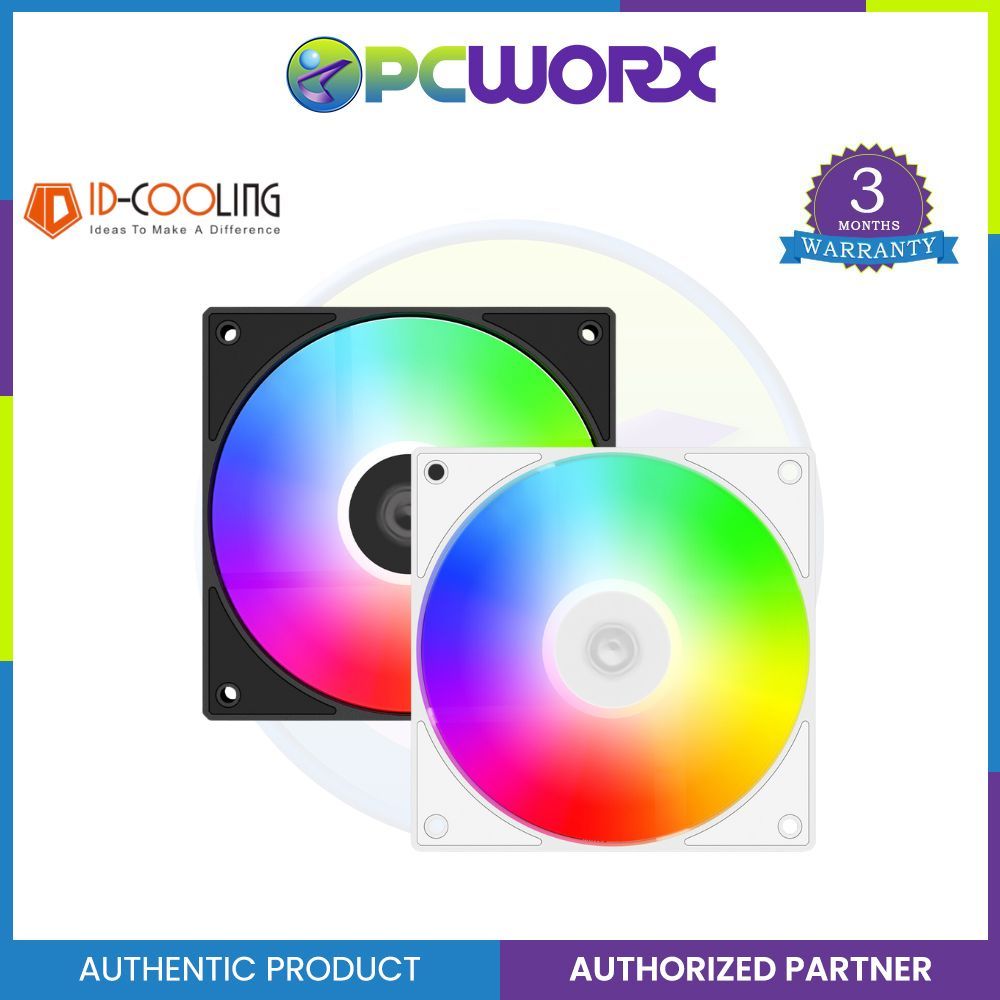 ID-Cooling AS-120 aRGB Trio FX Fans Daisy Chain Case Fan - White ...