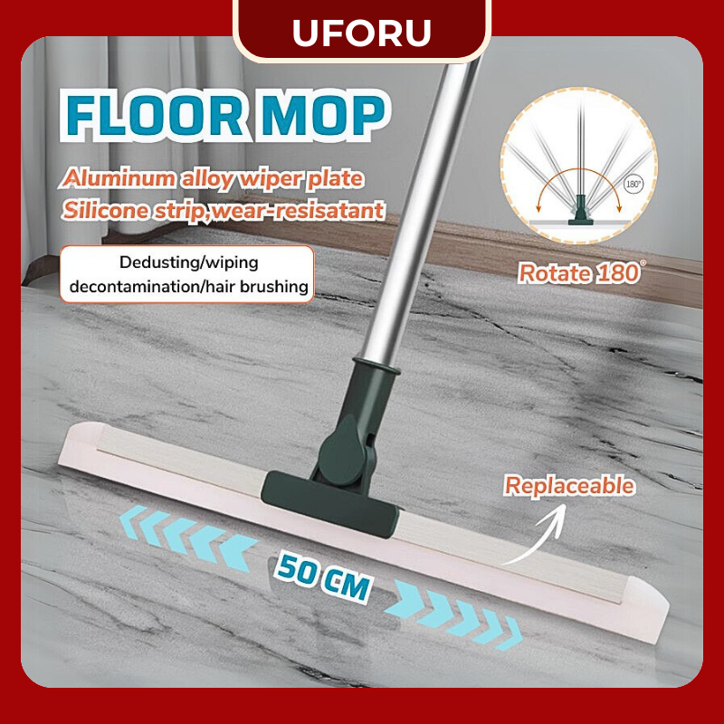 Glass Floor Wiper Rubber Blade Scrape Floor Window Wiper Rotatable ...