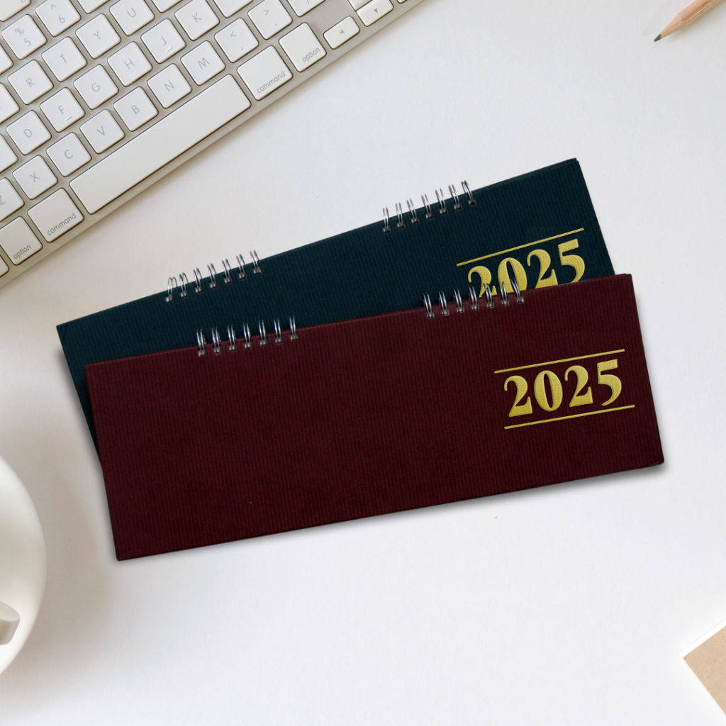 Stradmore Long Diary 2025 with Monthly Tabs-Wired Hard Cover 6.75 x 3. ...