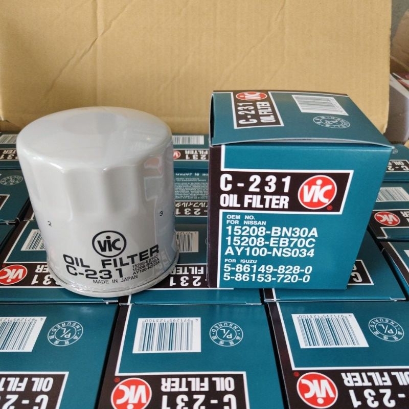 OIL FILTER FOR NISSAN NAVARA / NV350/ NP300 / TERRA VIC C-231 ORIGINAL ...