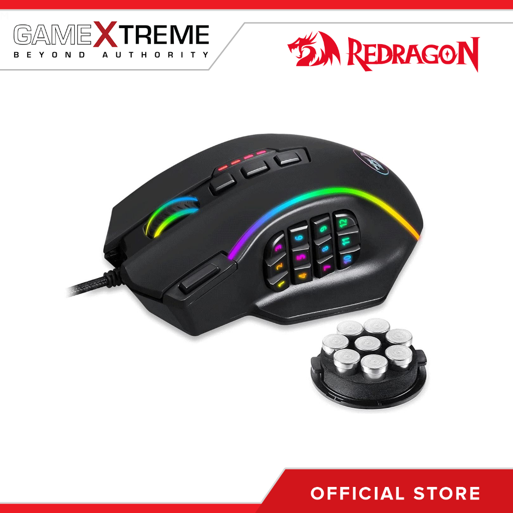 Redragon Perdition 4 RGB Wired Gaming Mouse Black (M901-K-2) | Shopee ...