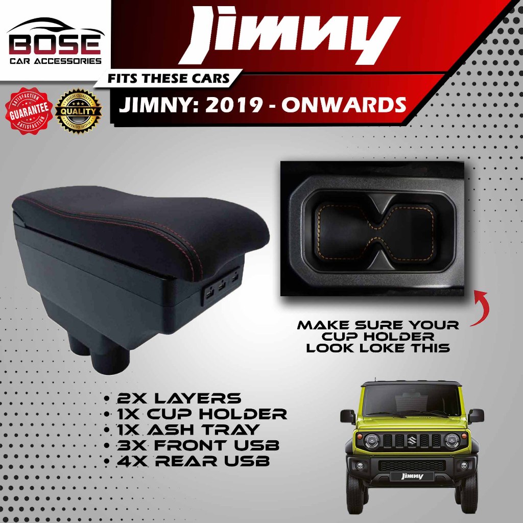 Suzuki Jimny 2019 2020 2021 2022 2023 2024 2025 Armrest Console Box Arm ...
