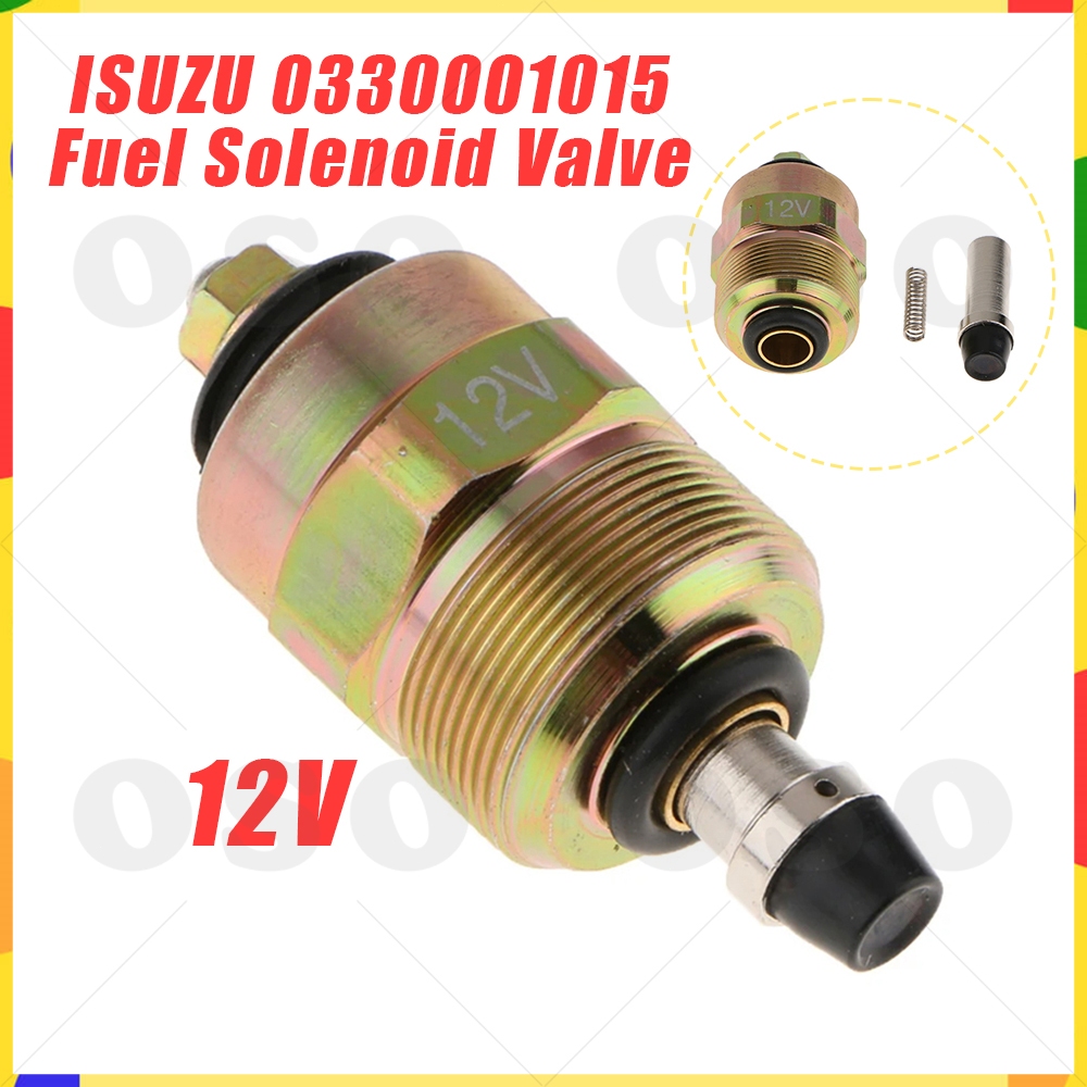 12V Injection Pump Fuel Shut Off Solenoid Valve For Dodge For Isuzu ...