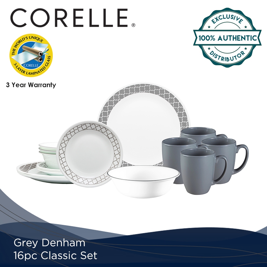 16pc Classic Set - Grey Denham | Shopee Philippines