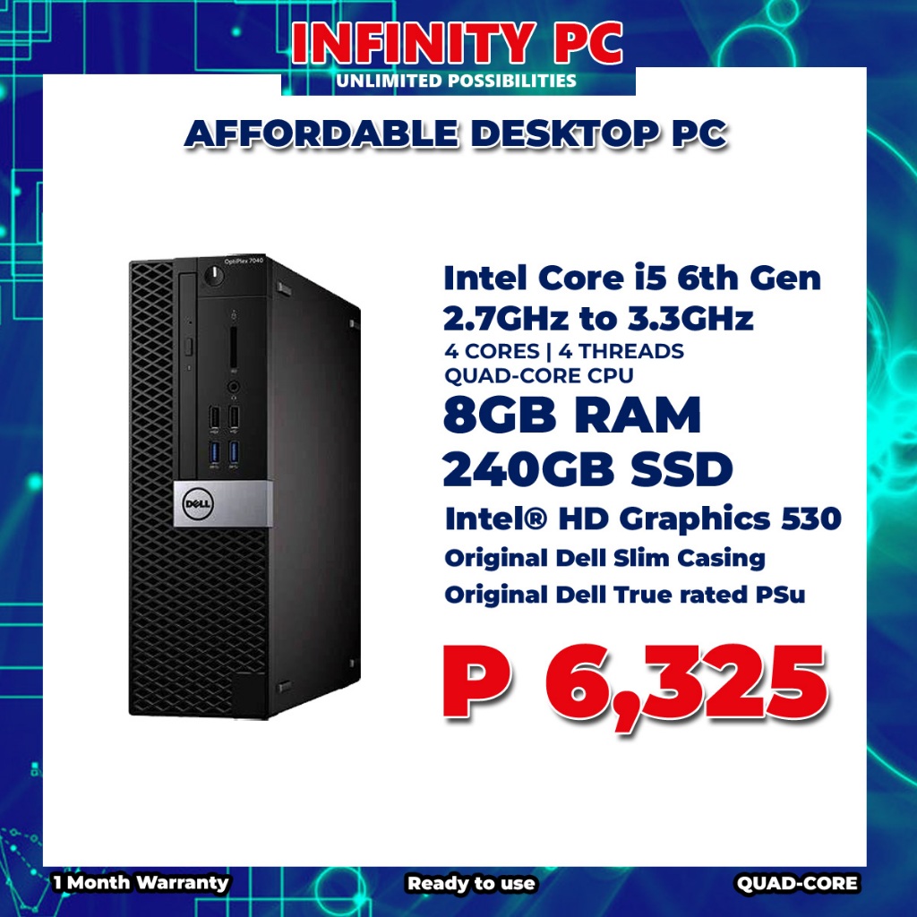 ON SALE! Refurbished Dell SFF i5 6th Gen Desktop PC-Performance and ...