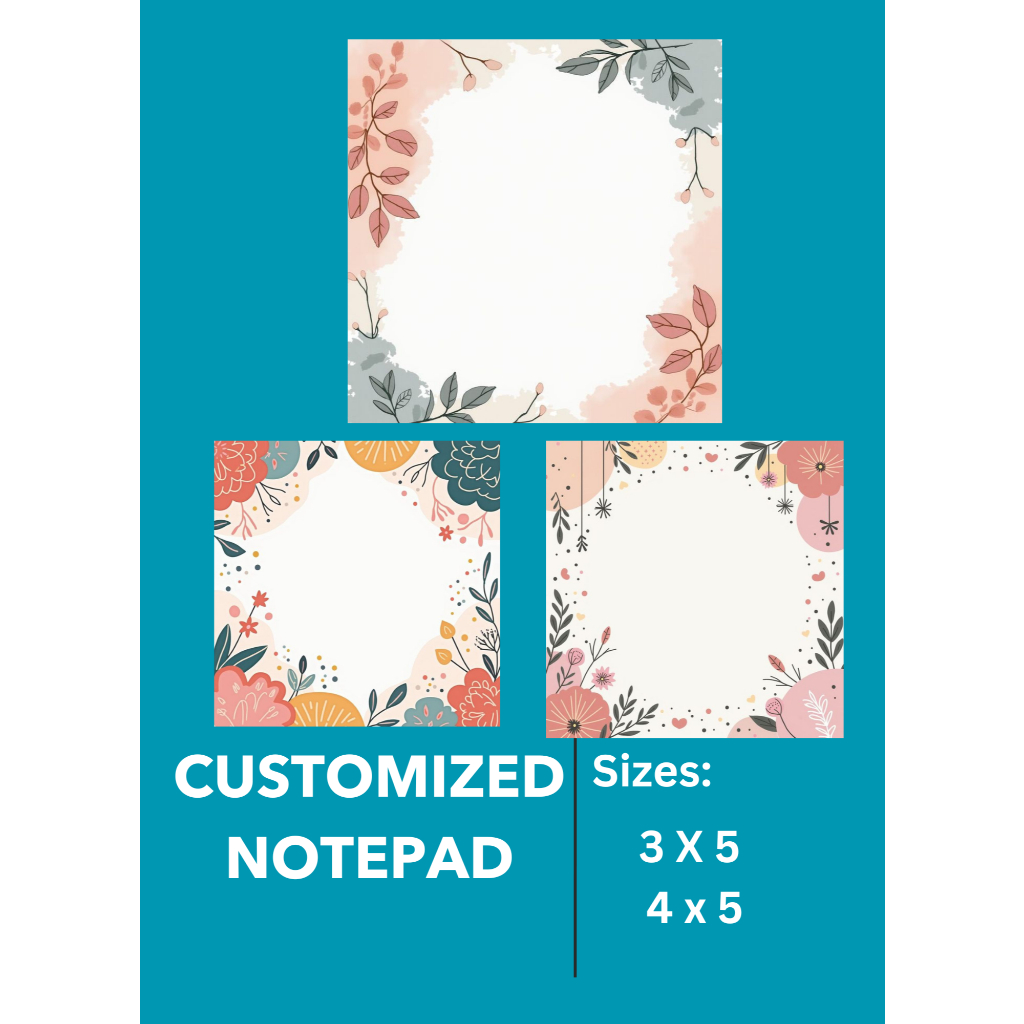 CUSTOMIZED/PERSONALIZED NOTEPAD for as low as Php 12.00 | Shopee ...