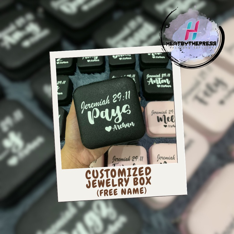 Customized Jewelry box (Free Names) | Shopee Philippines