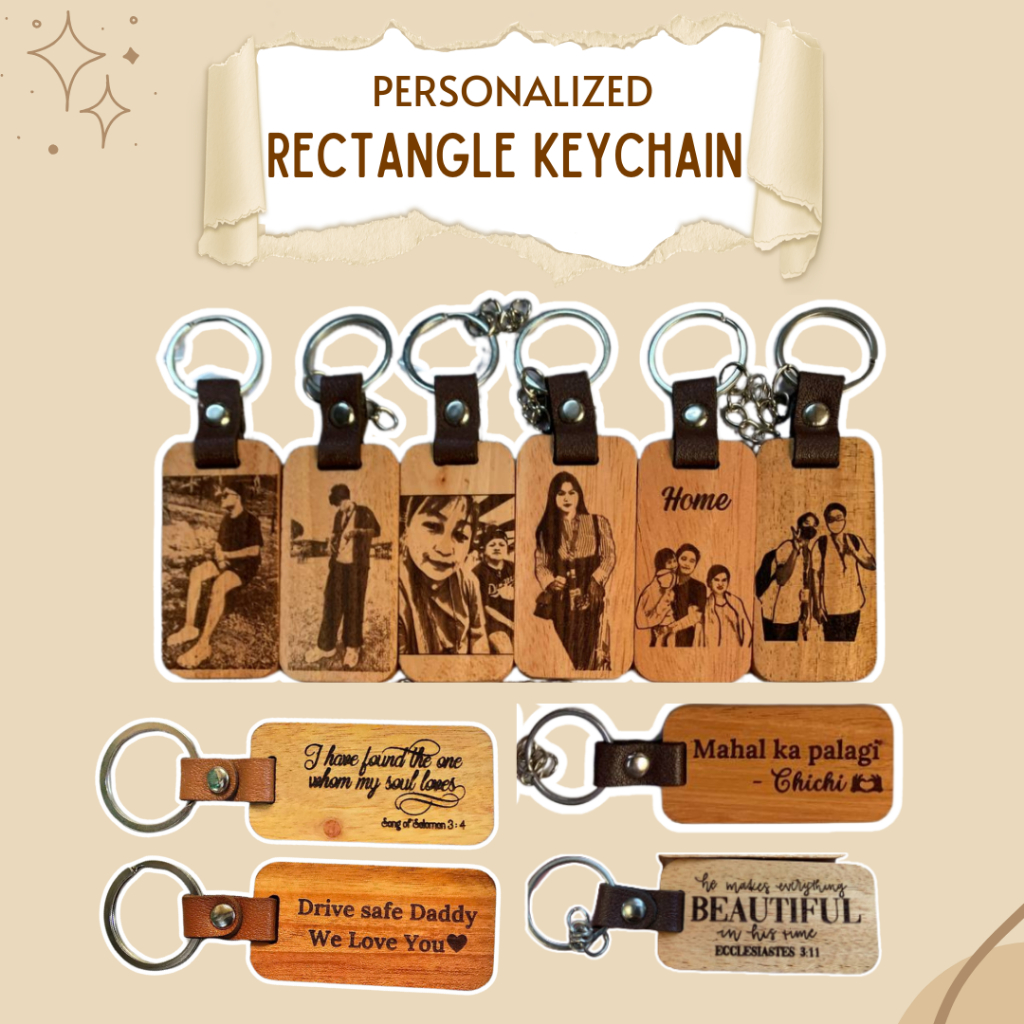 Rectangle Keychain - Personalized ENGRAVED | Shopee Philippines