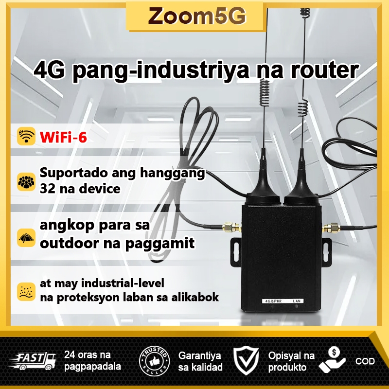 WIFI6 4G Router Suporta sa 32 Device Industrial Dustproof Outdoor SIM Card Portable Wireless ...