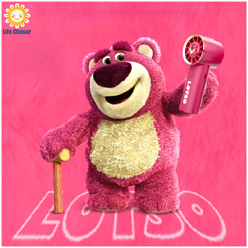 500mAh Disney Three Gears Handheld Desktop Small Fan Strawberry Bear ...
