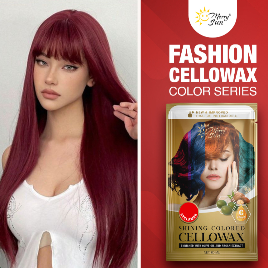 (MS) Hair color Cellowax ( Cyclamen Color ) Korean hair style | Shopee ...