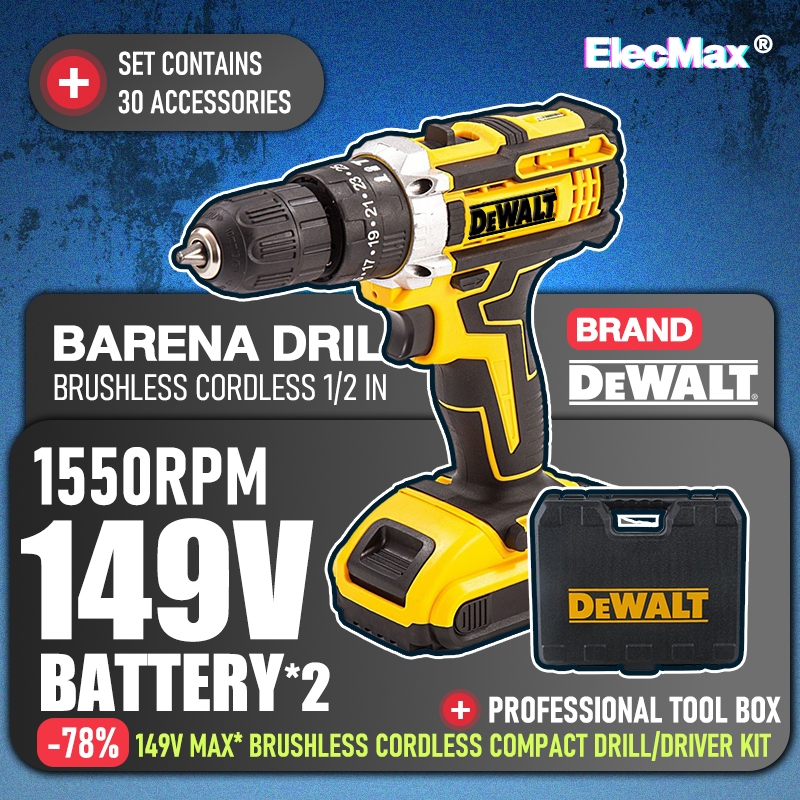 Dewalt Barena drill heavy duty Cordless drill bit set for wood concrete ...