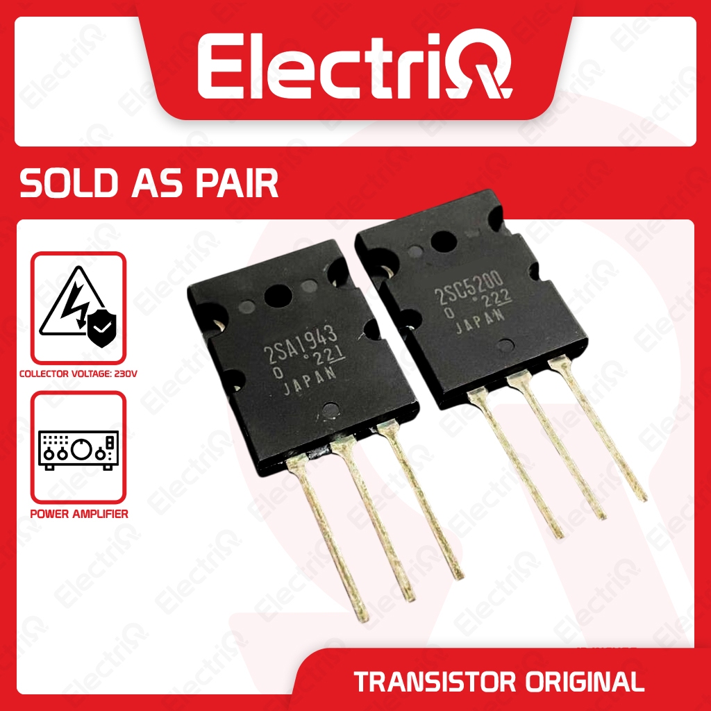 Electriq l Toshiba Original Power Transistor A1943/C5200 | Shopee ...