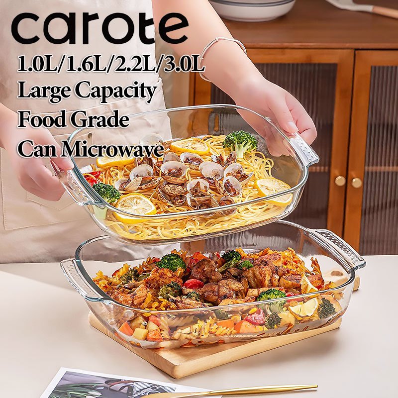 Microwaveable Glass Baking Dish Glass Pan Cooking Dish Rectangular Pan ...