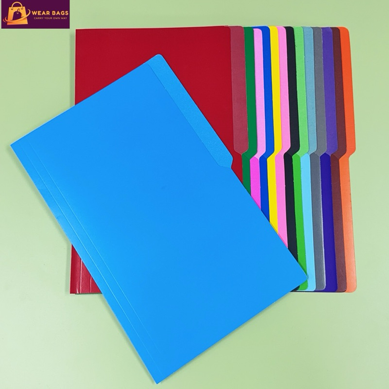 10pcs Legal Size Folder Colored Long Folder Document File Folder School ...