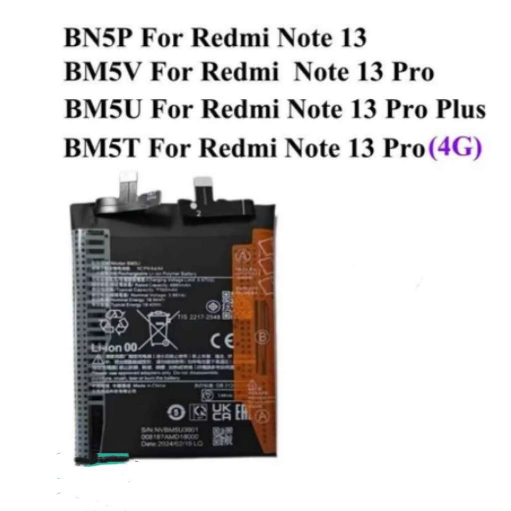 Bn5p Battery For Redmi Note 13 BN5P BM5V NOTE 13 PRO BATTERY | Shopee ...