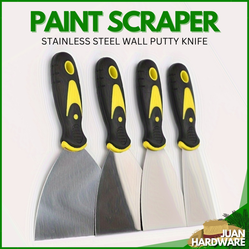 Stainless Steel Paint Scraper 1 inch to 5 inches Putty Scraper Spatula ...