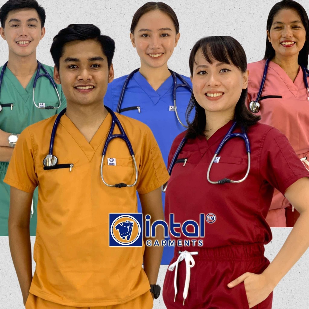 INTAL SCRUBSUIT 032 Elite MAPAGMAHAL V-Neck Zippered Chest Cargo 6 ...