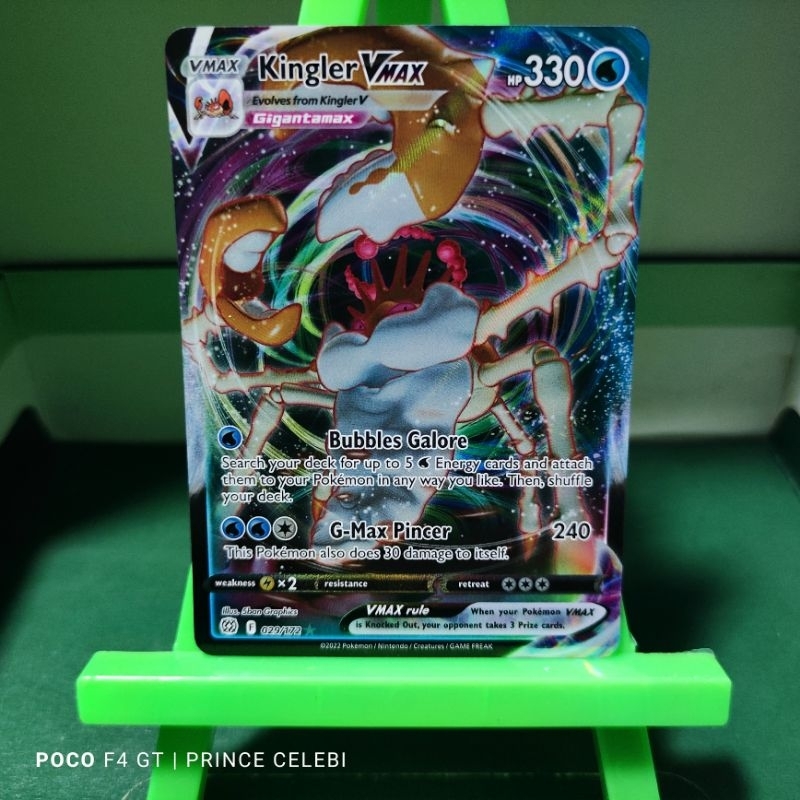 Pokemon TCG - Kingler Vmax | Shopee Philippines