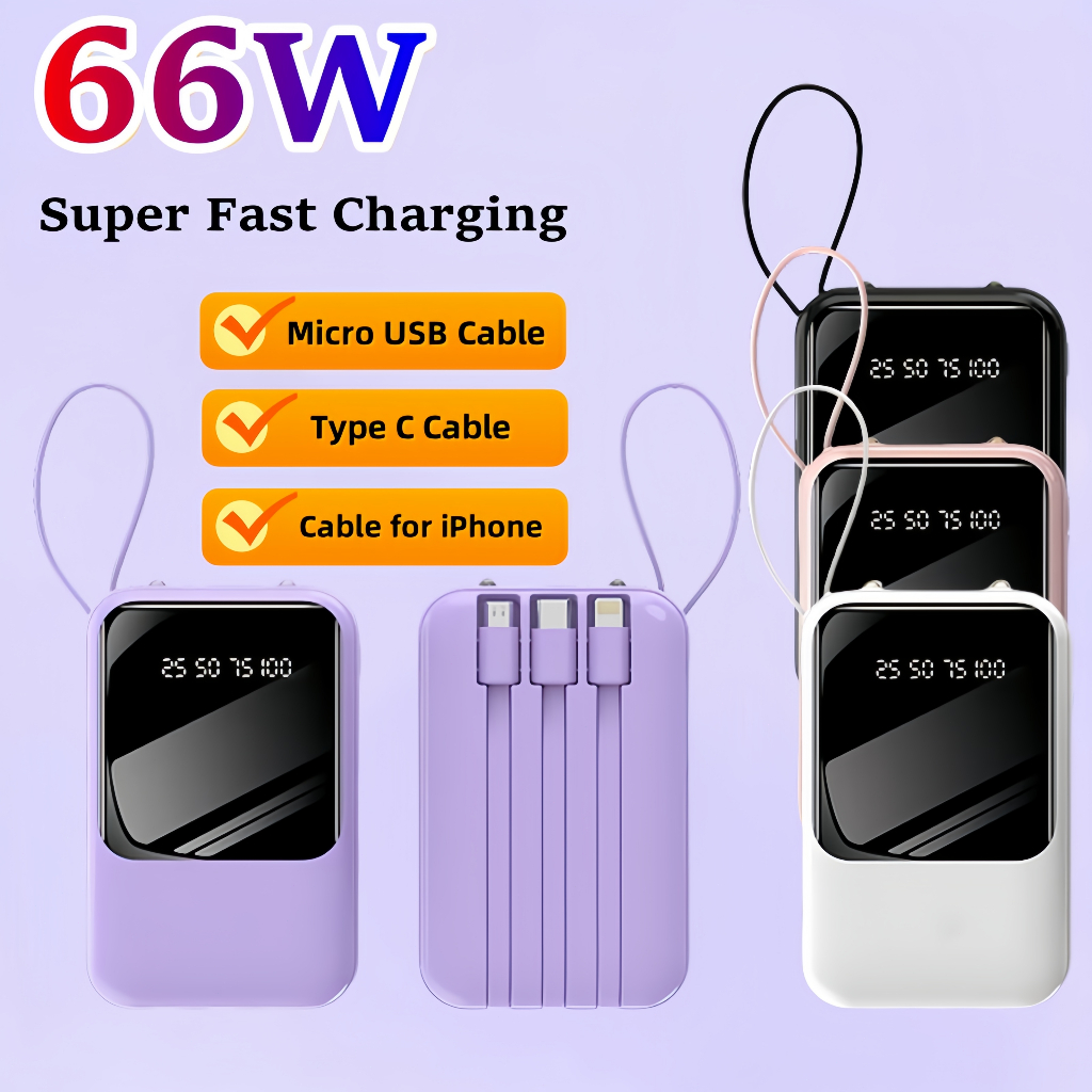 original good quality Power Bank 10000mAh Mini Powerbank Built in ...