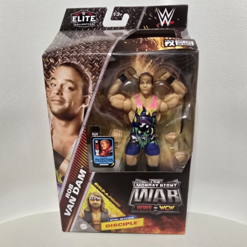 ROB VAN DAM The Monday Night War WWE VS WCW Disciple Build A Figure ...
