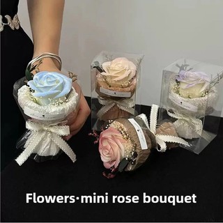 soap flower bouquet for gift souvenir gift bouquet flower Graduation ...