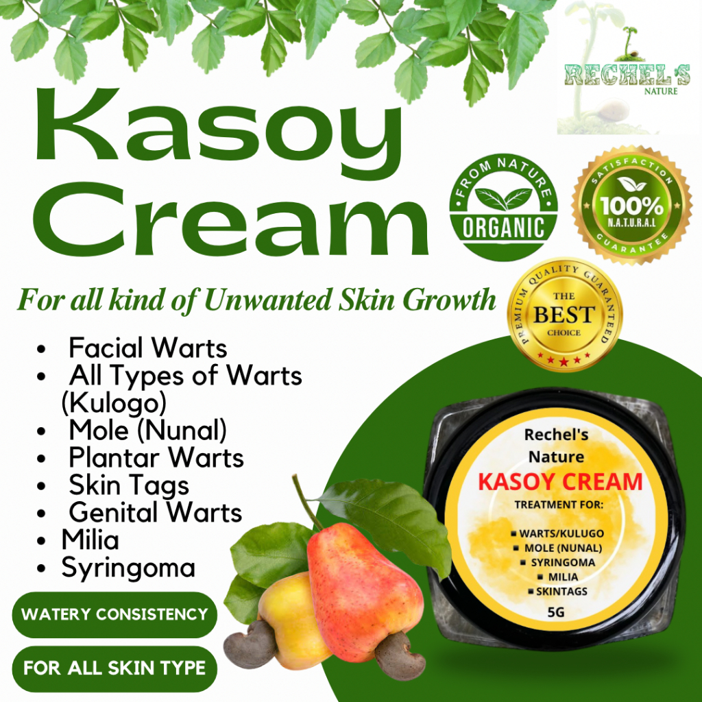 Rechel's Nature Original 5g Kasoy Cream (Pangtanggal ng Kulugo,Skintags ...