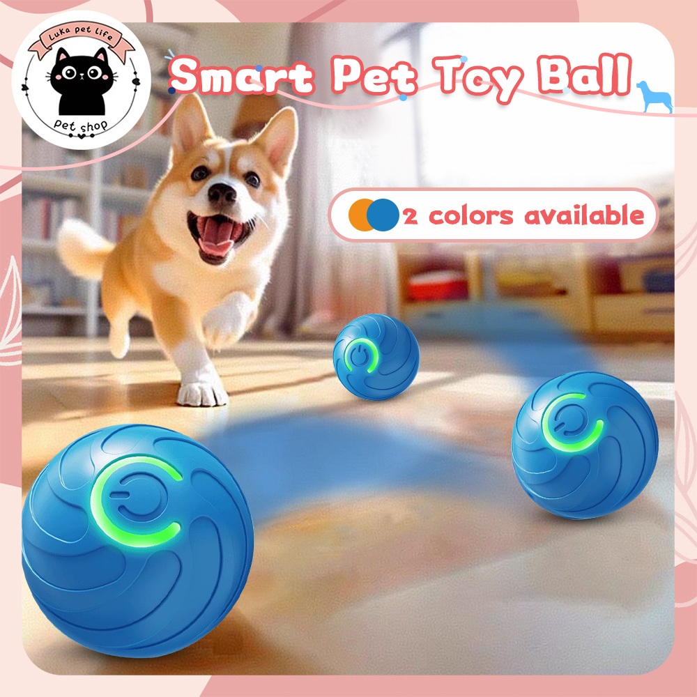 Dog Ball,Automatic Bouncing Ball for Dogs USB Rechargeable Cat Toy Ball ...