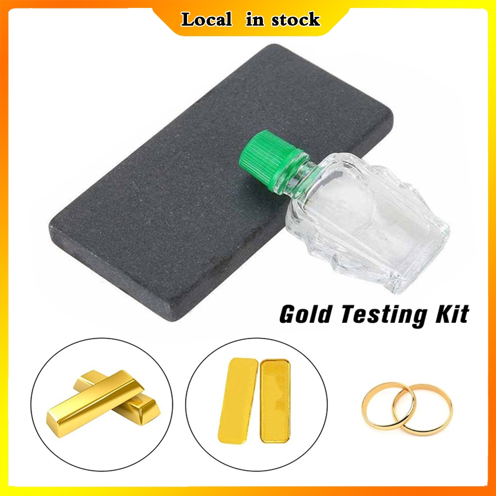 Precious Metal Test Stone Gold Test Acid Tester Kit Gold Jewelry Tester ...