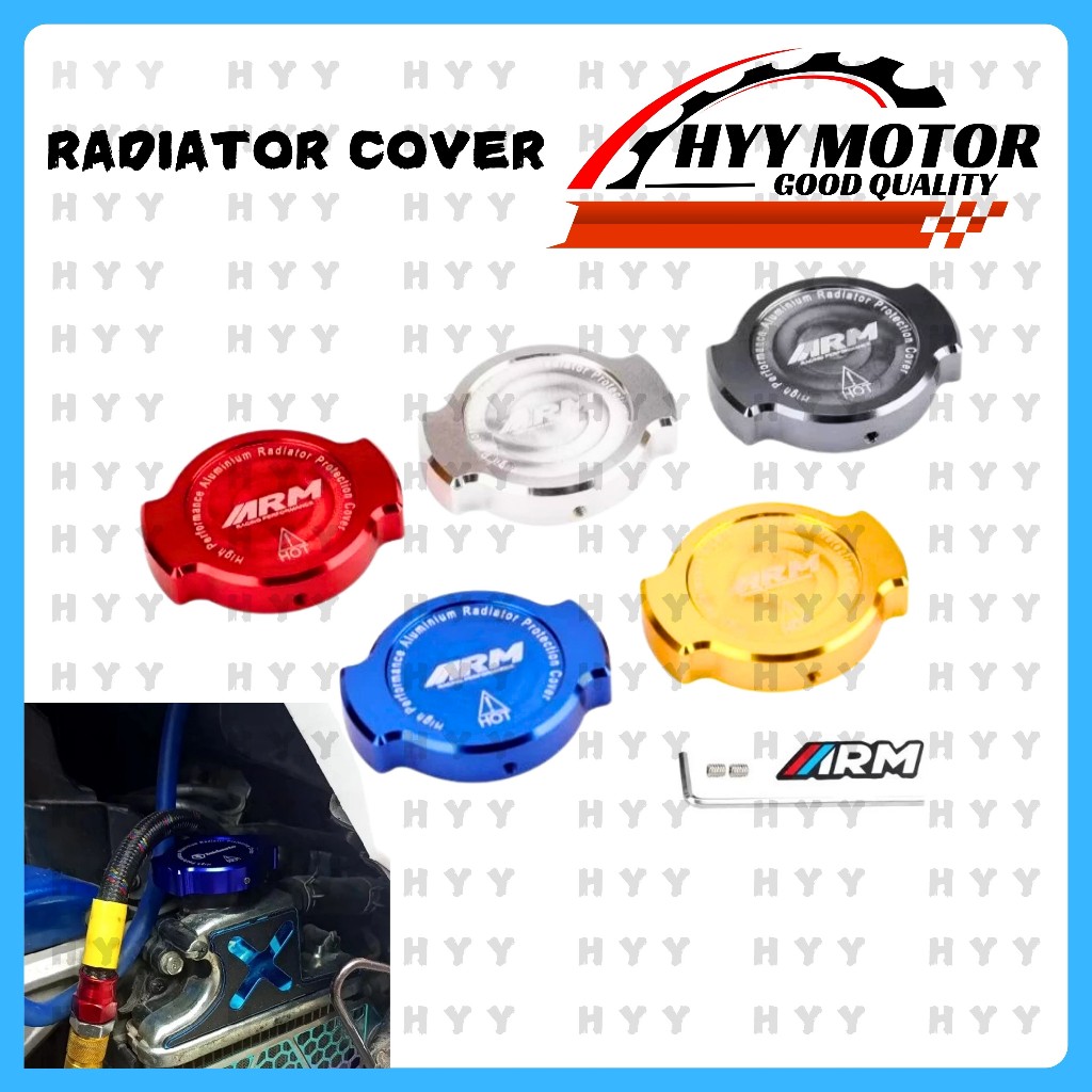 Motorcycle Universal Radiator Cap Cover Full Aluminum Alloy CNC ...
