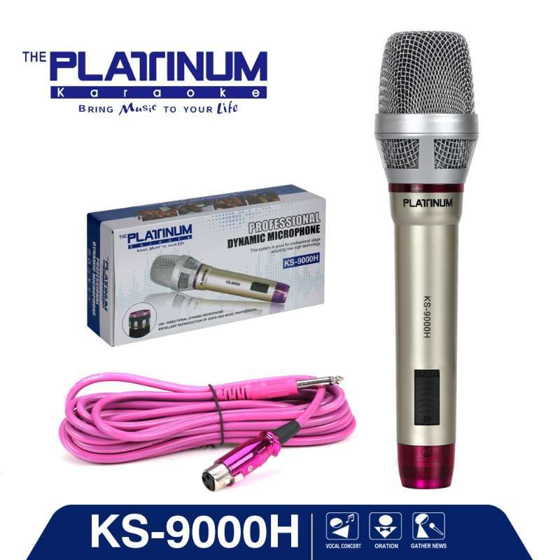 COD Platinum KS-9000 Microphone Karaoke Microphone hi-fi full metal wired audio Dynamic Wired ...