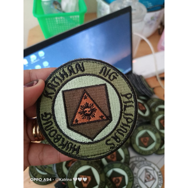 Emroidery patches hukbo | Shopee Philippines