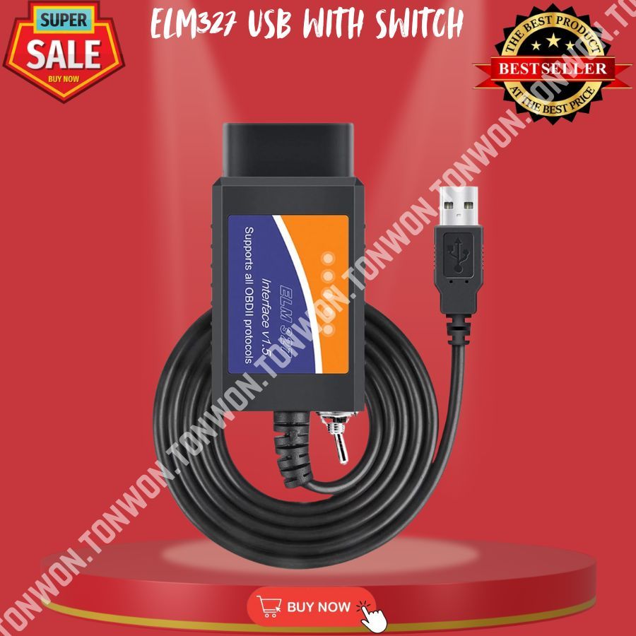 ELM327 USB WITH SWITCH ANDROID OBD2 WITH FTDI CHIP | Shopee Philippines