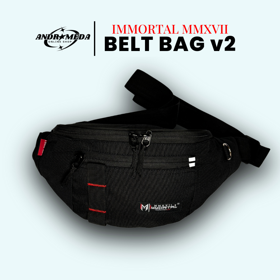 Immortal Belt Bag V2 - Durable Cordura, Water-Repellent, 4 Pockets ...