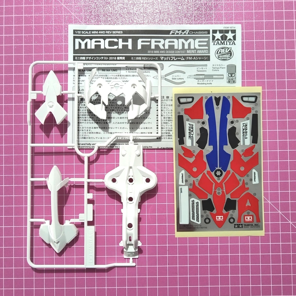 TAMIYA Mach Frame Body with Sticker [PARTS OUT] | Shopee Philippines
