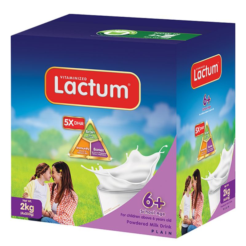 Lactum 6+ Plain School Age 2kg | Shopee Philippines
