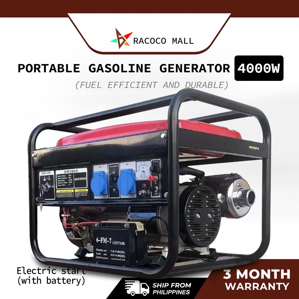 Portable Gasoline Generator 4 Stroke 220V 60HZ Home Outdoor Small ...
