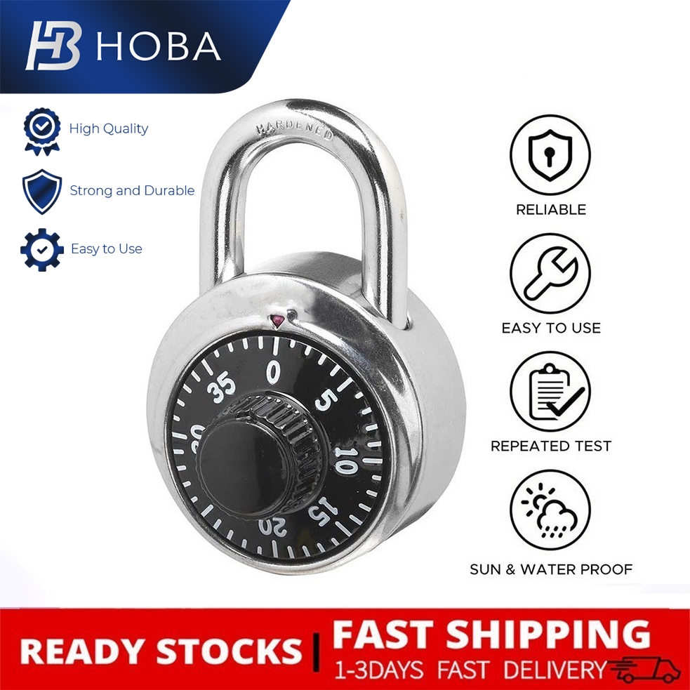 Hoba Portable Turntable Lock Digit Combination Code Lock For Locker ...