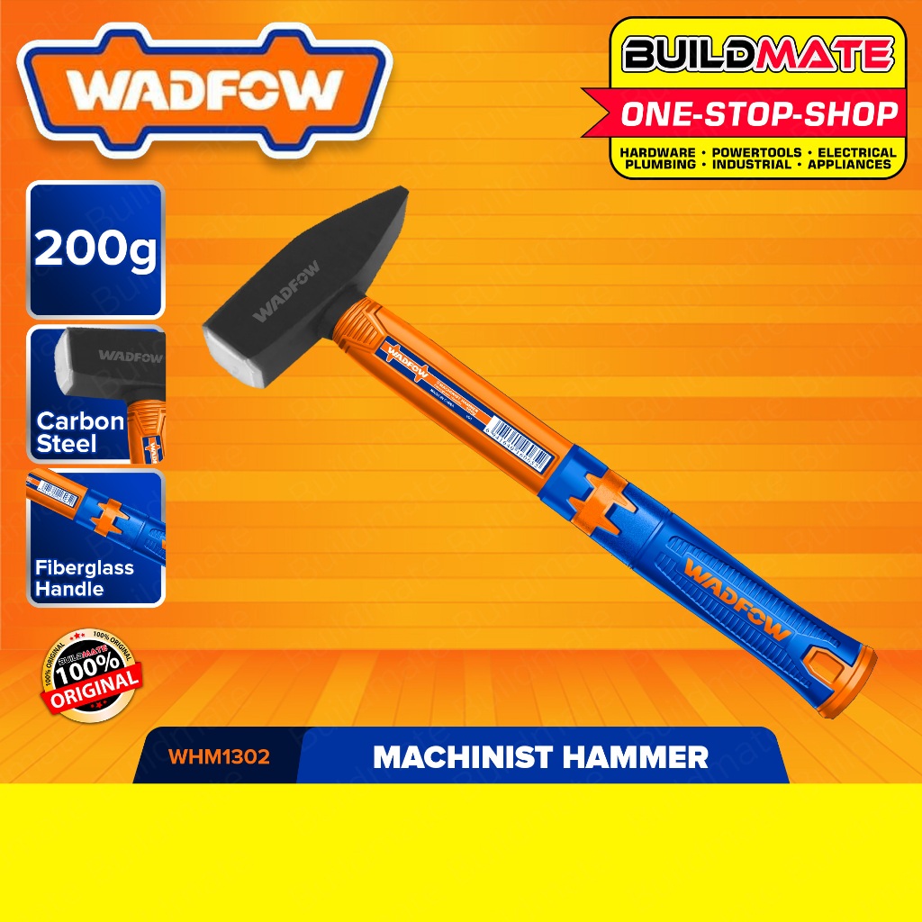 BUILDMATE Wadfow 200g Machinist Hammer Metal Hammer Fiberglass Handle ...